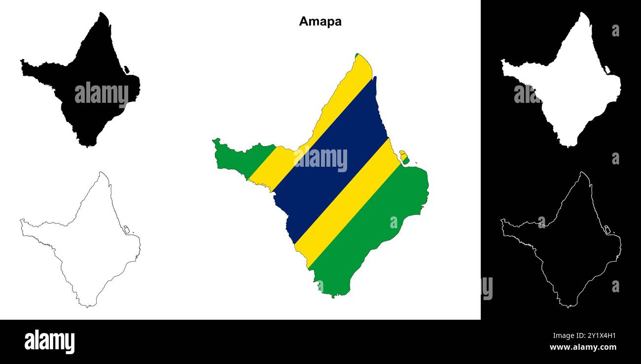 Vector map of amapa vector vectors Stock Vector Images - Alamy