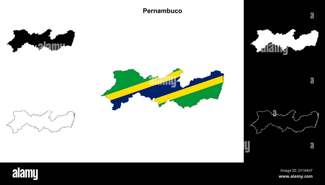 State map of pernambuco hi-res stock photography and images - Alamy