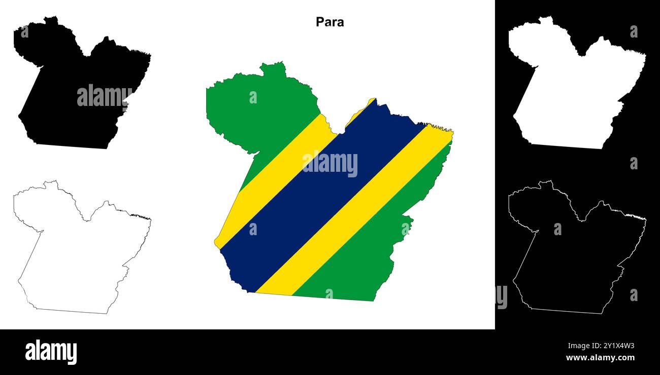 Para state map hi-res stock photography and images - Alamy