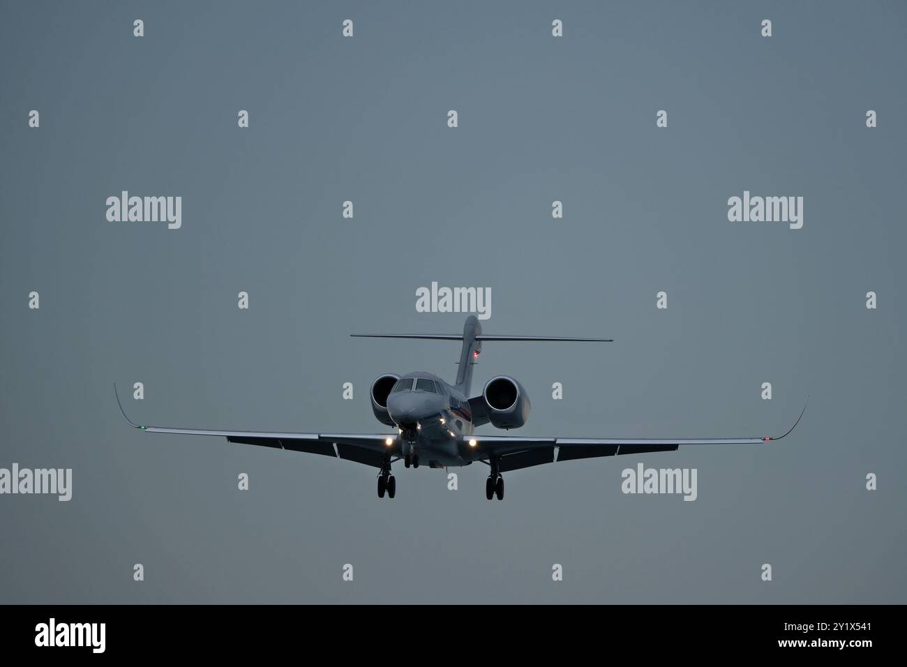Private jet lands at Batumi airport Stock Photo - Alamy