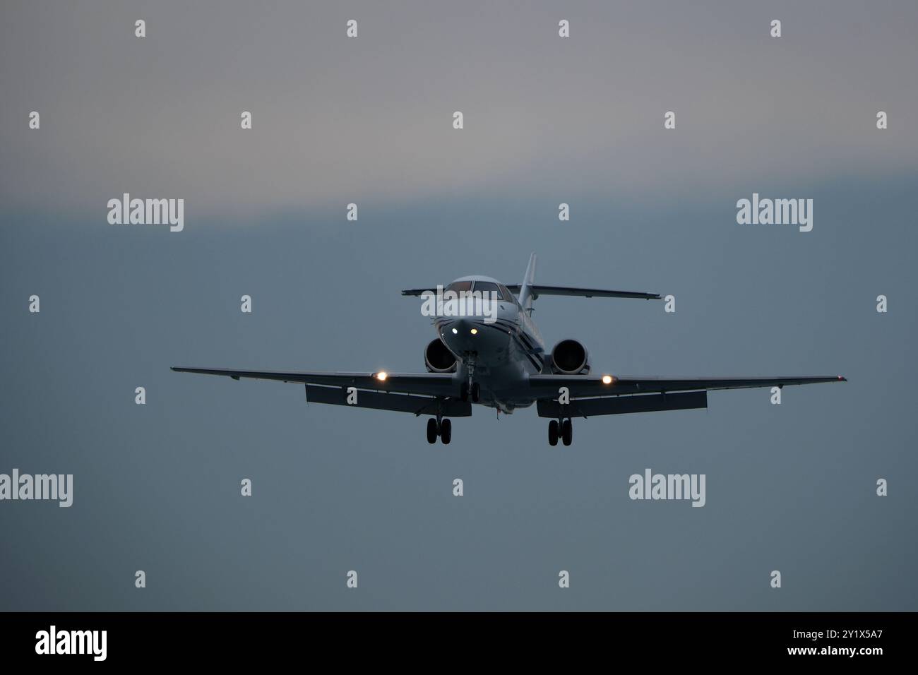 Private jet lands at Batumi airport Stock Photo - Alamy