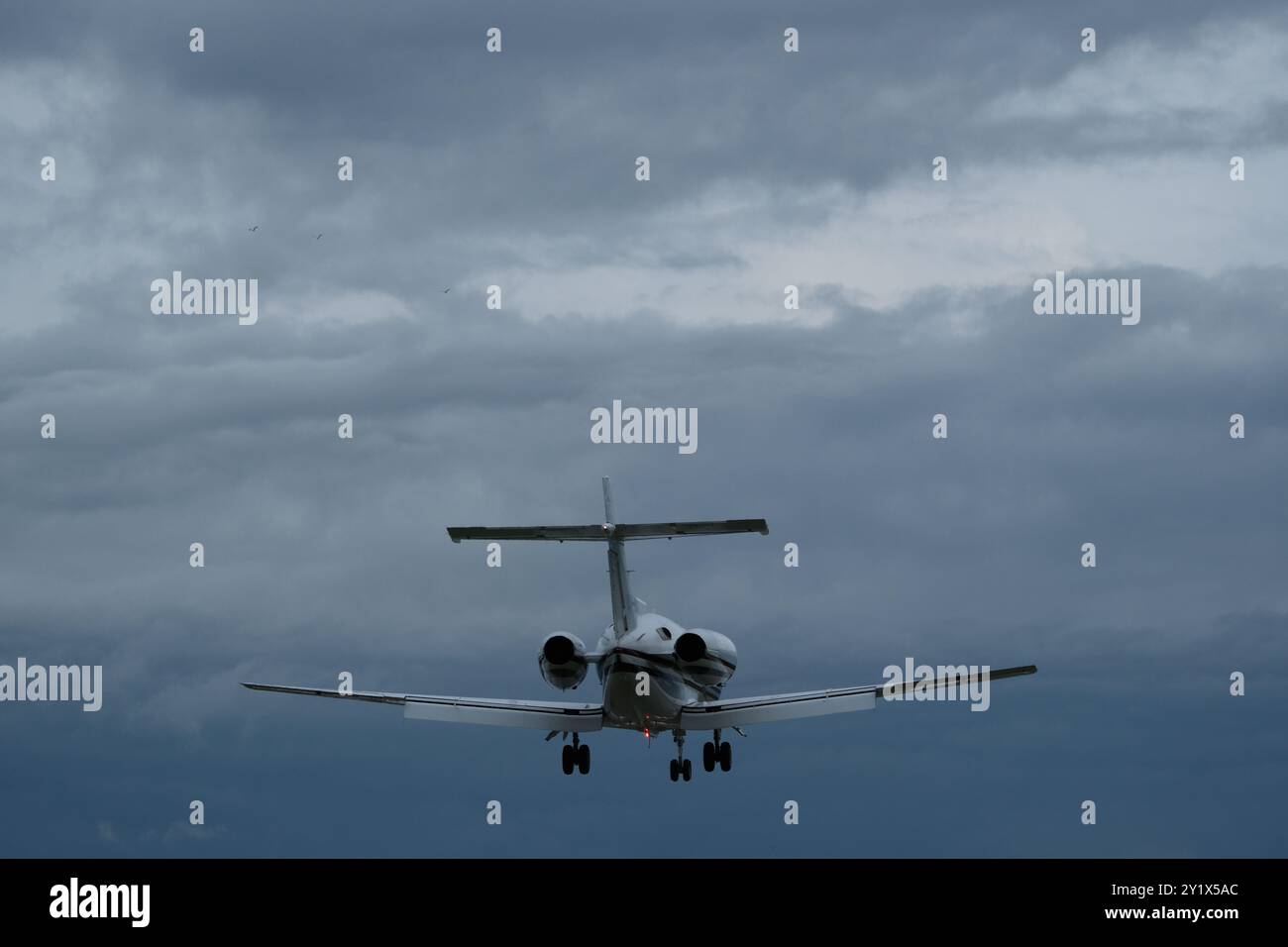 Private jet lands at Batumi airport Stock Photo - Alamy