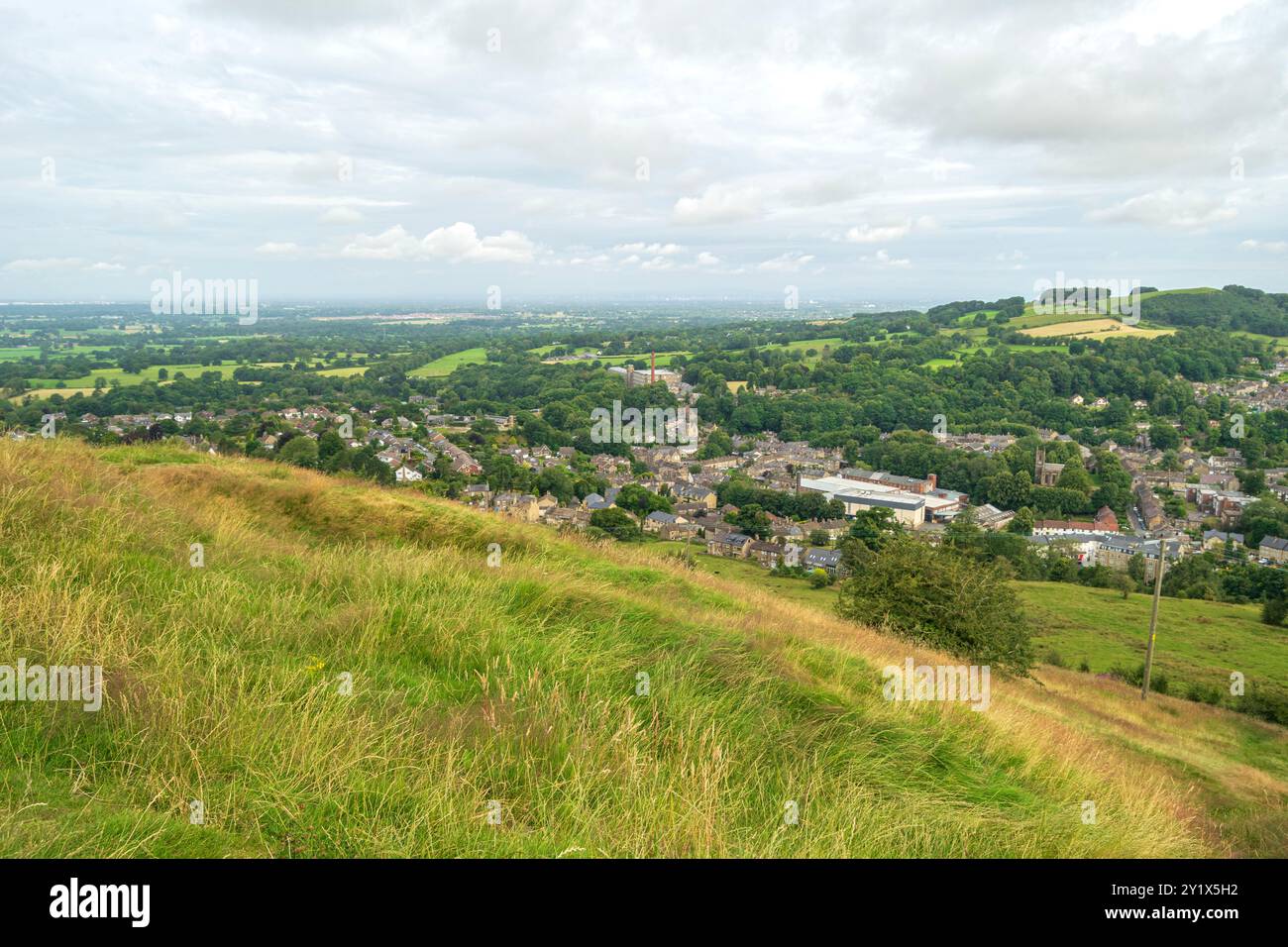 Hilltop view of iconic White Nancy monument Stock Photo - Alamy