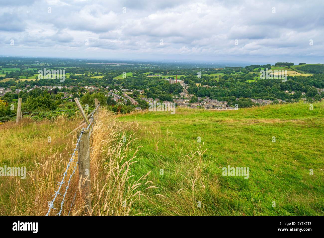 Hilltop view of iconic White Nancy monument Stock Photo - Alamy