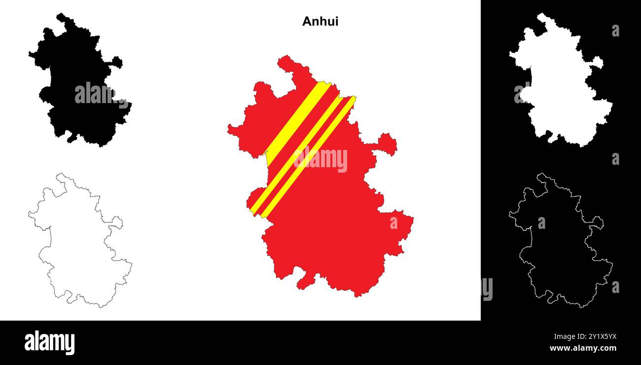 Anhui province outline map set Stock Vector Image & Art - Alamy Anhui province outline map set Stock Vector Image & Art - Alamy