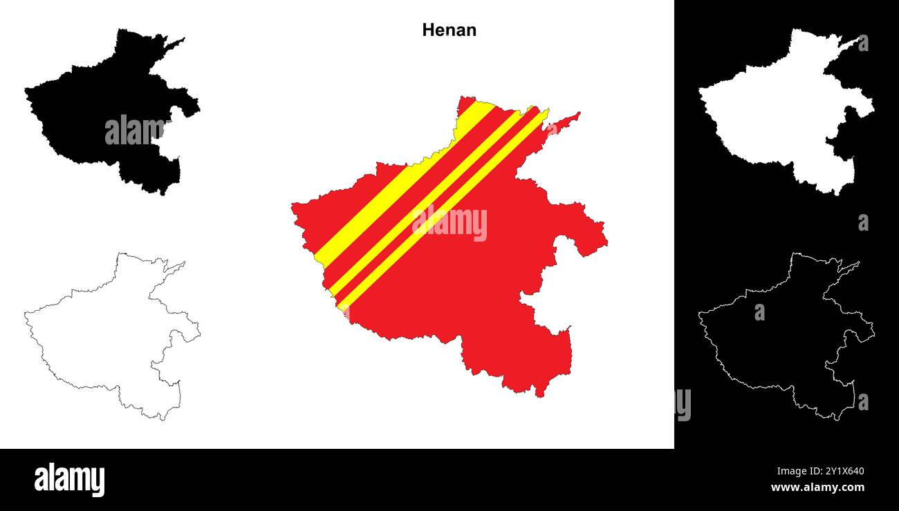 Map henan province china hi-res stock photography and images - Alamy