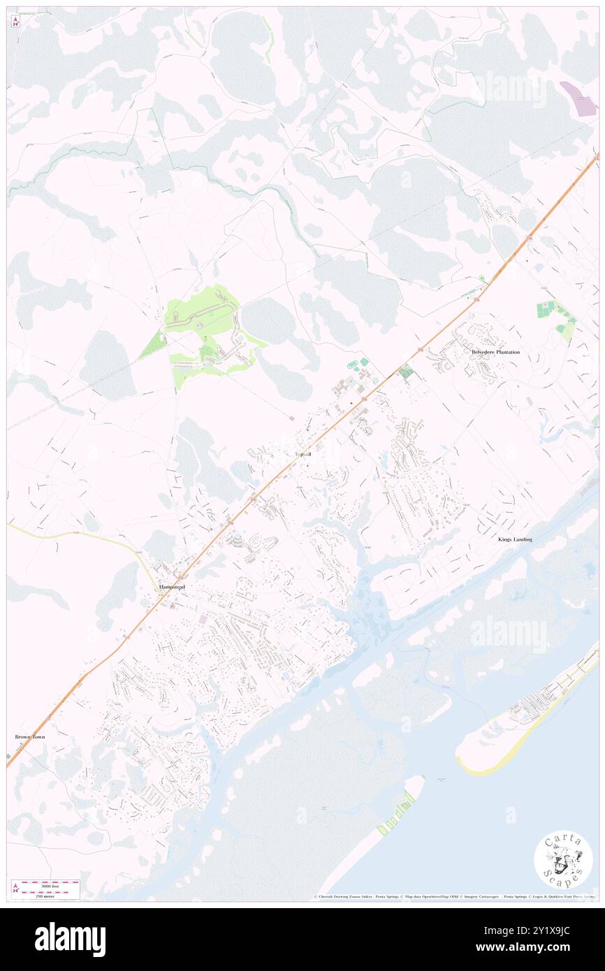 Topsail, Pender County, US, United States, North Carolina, N 34 23' 10 ...