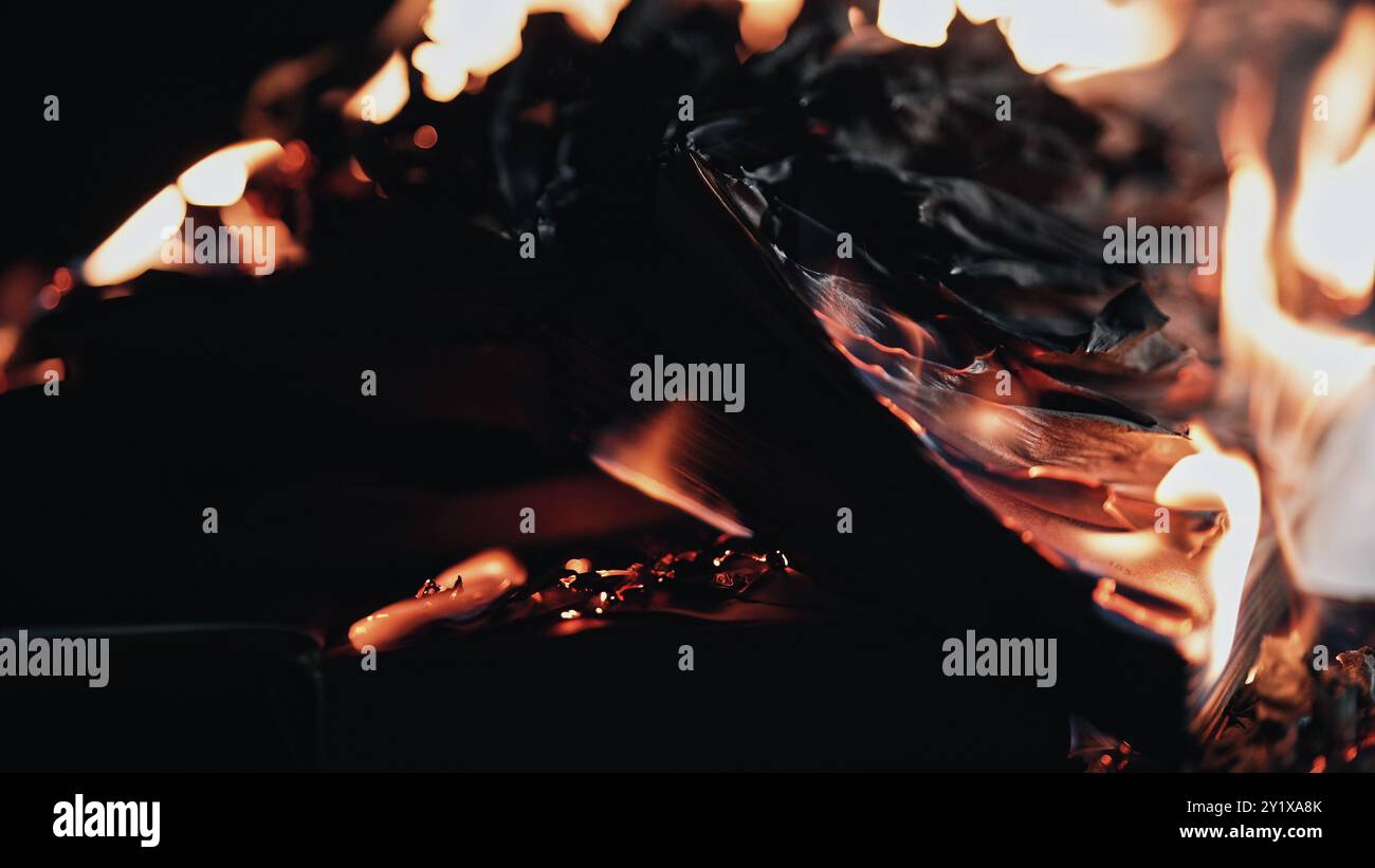 Open book engulfed in flames hi-res stock photography and images - Alamy