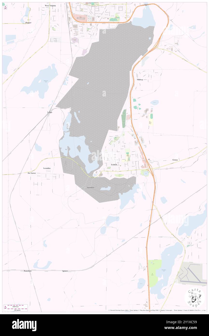 Map of eveleth hi-res stock photography and images - Alamy