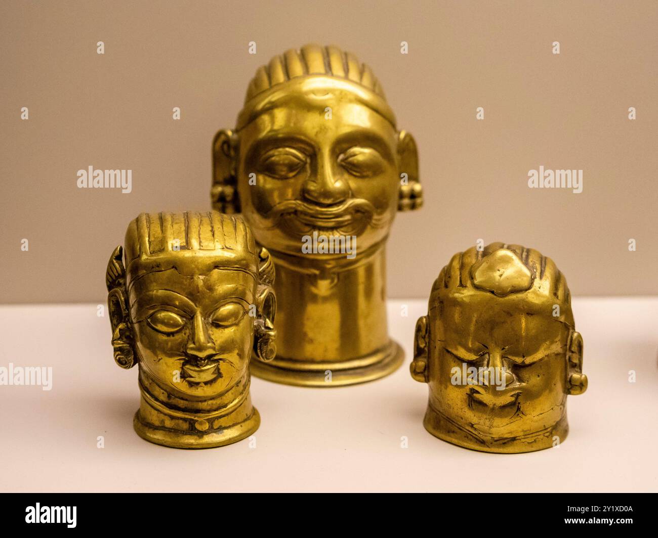 Symbiotic representation of the face and phallus of Shiva, 18th century ...