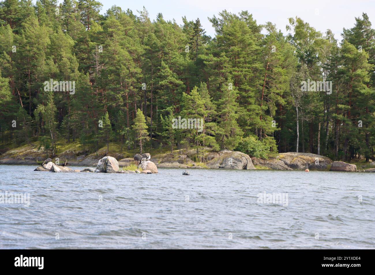 Pellinge archipelago on southern coast of Finland on Suomenlahti, Bay ...
