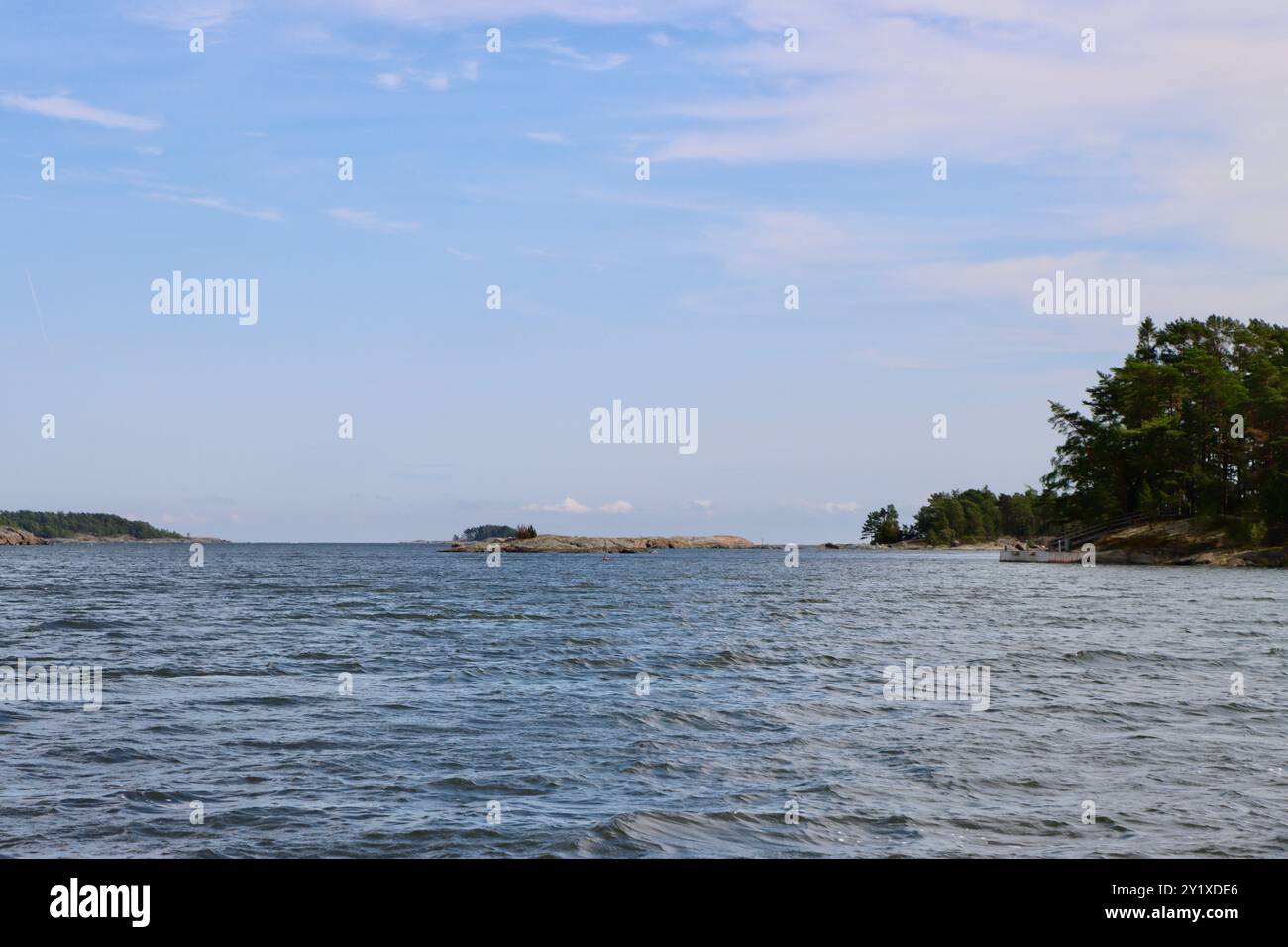 Pellinge archipelago on southern coast of Finland on Suomenlahti, Bay ...
