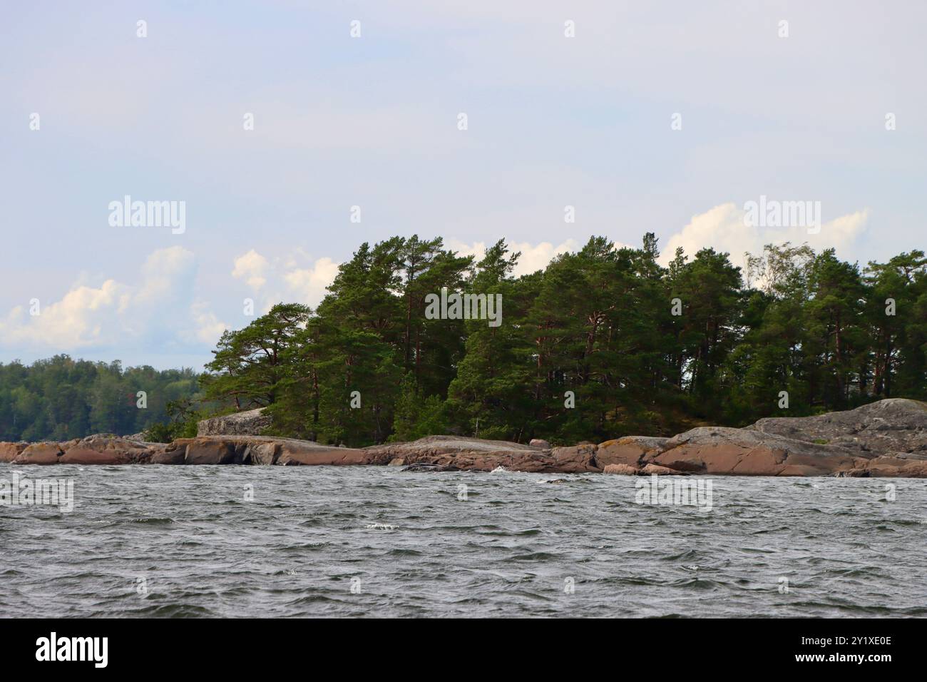 Pellinge archipelago on southern coast of Finland on Suomenlahti, Bay ...