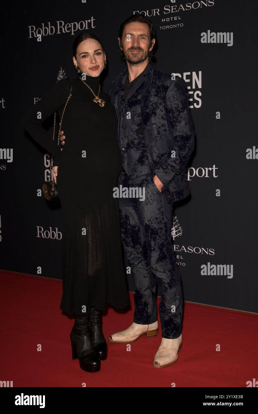 Emanuela Postacchini (L) and Eoin Macken (R) attend the 'Road to the ...