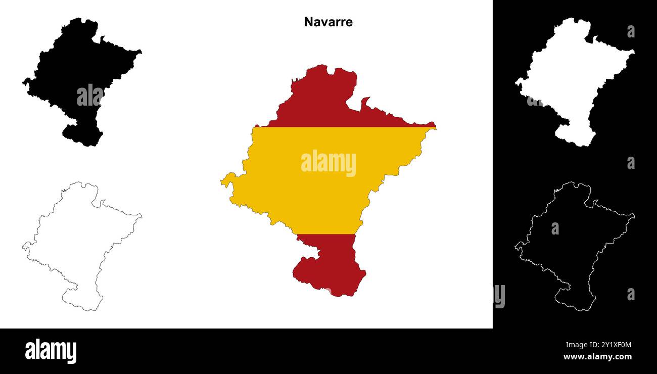 Map of navarre hi-res stock photography and images - Alamy