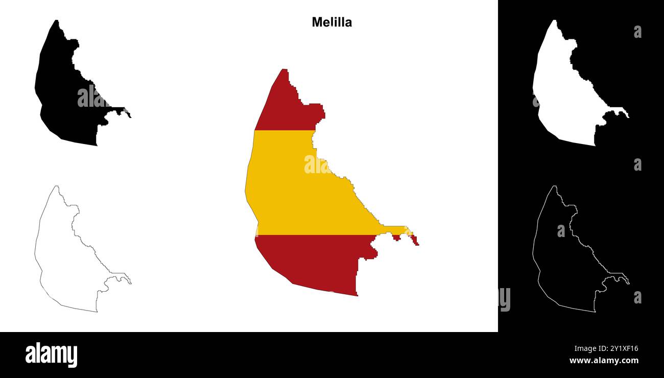 Melilla map hi-res stock photography and images - Alamy