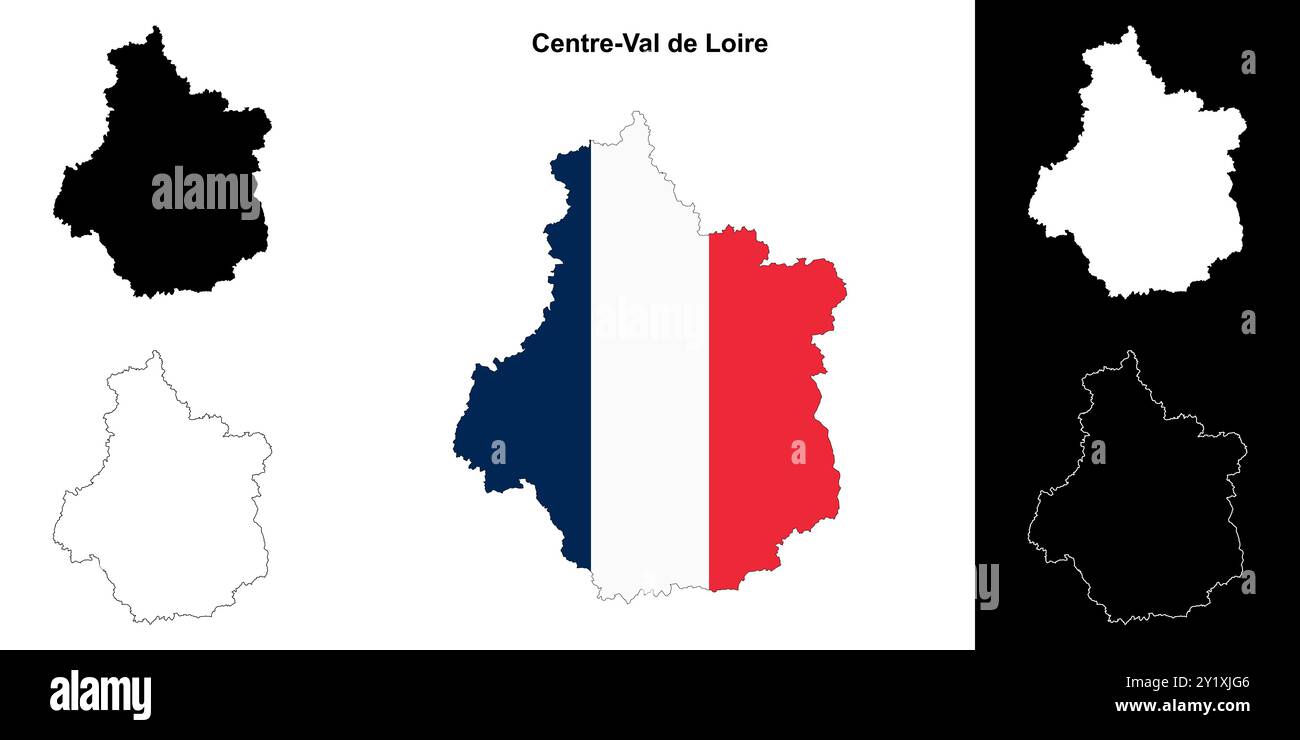 Val de loire map hi-res stock photography and images - Alamy