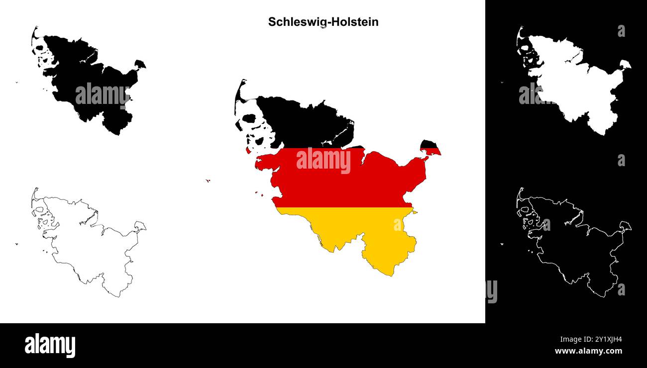 Map of holstein Stock Vector Images - Alamy