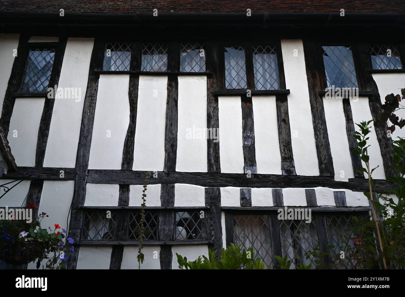 historic timbered house, mendlesham, suffolk Stock Photo - Alamy