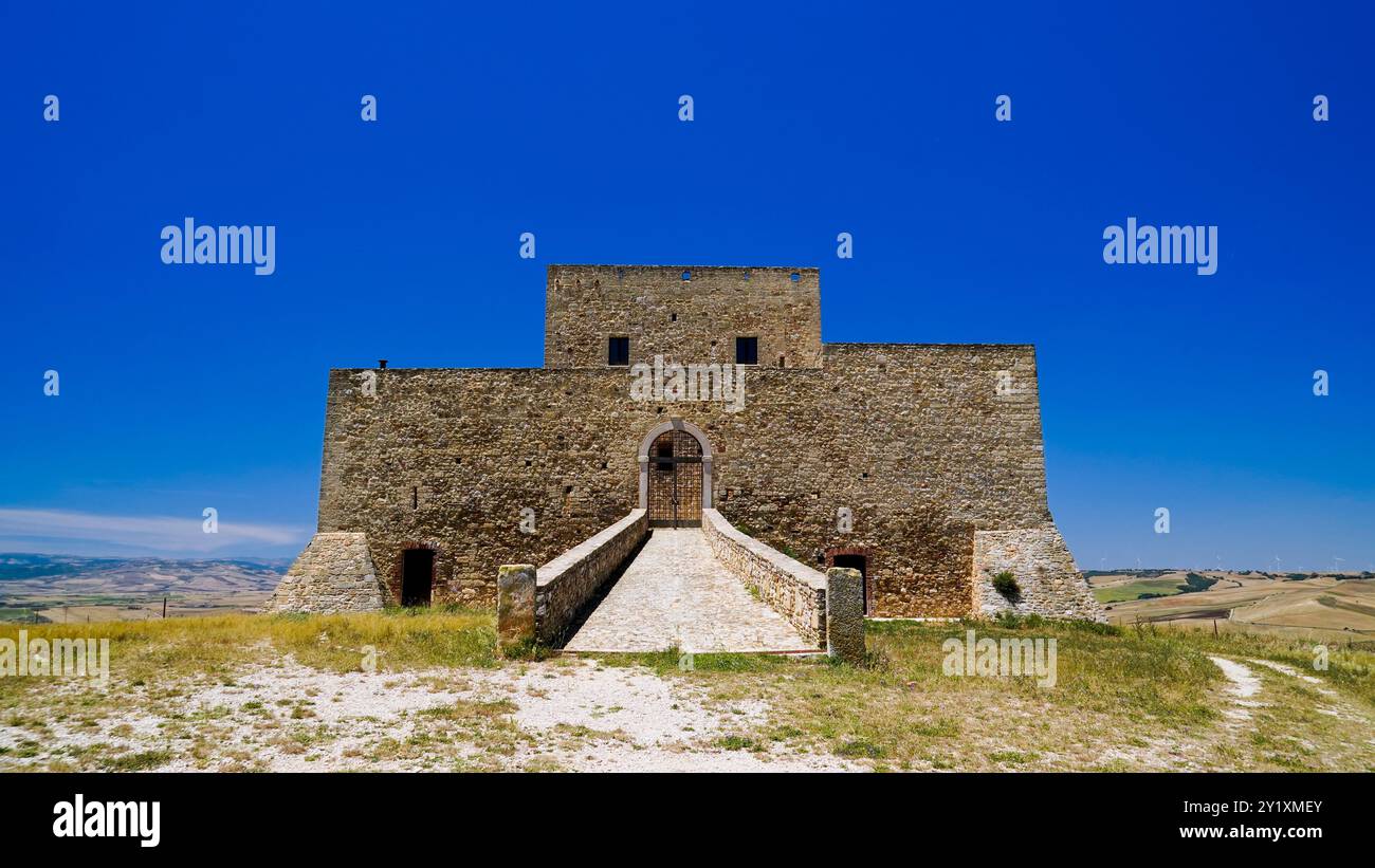 Castle of Monteserico, Genzano di Lucania, Potenza, Basilicata Stock ...