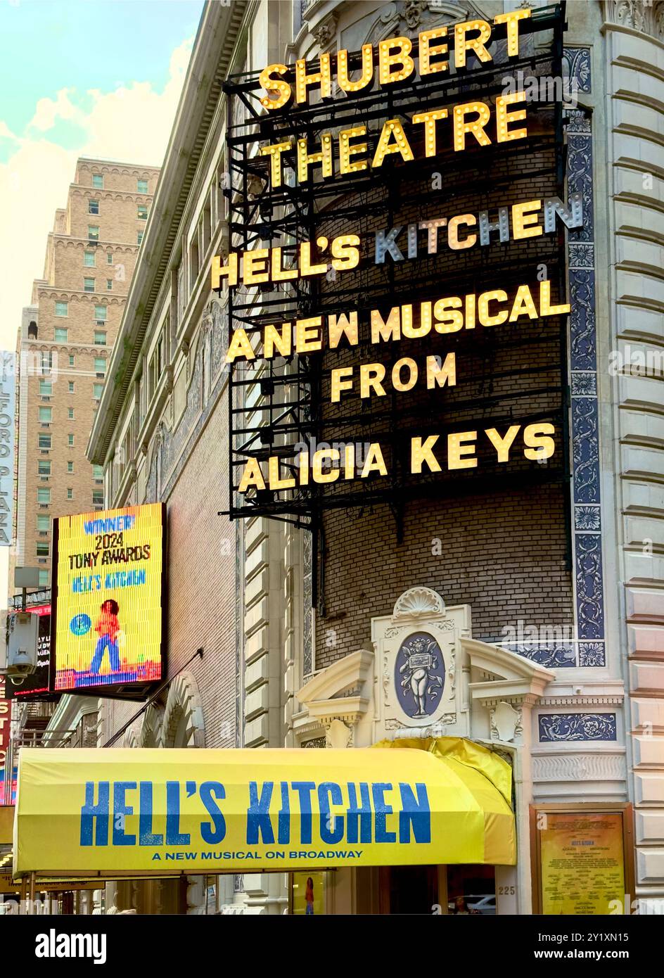 Hell's Kitchen musical on Broadway Manhattan NYC Stock Photo - Alamy