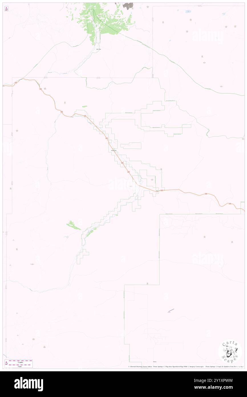 Map of bondurant wyoming hi-res stock photography and images - Alamy