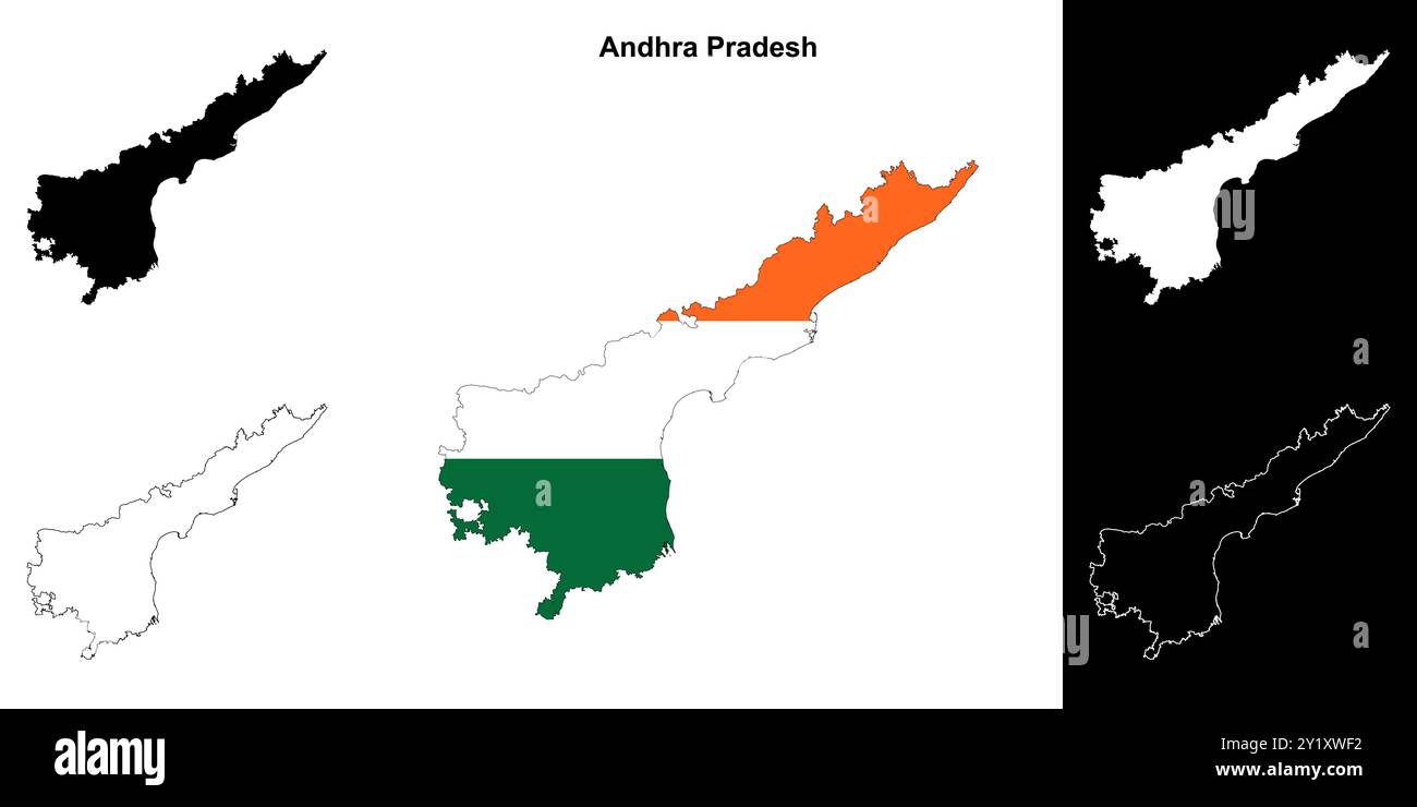 Andhra pradesh map hi-res stock photography and images - Alamy