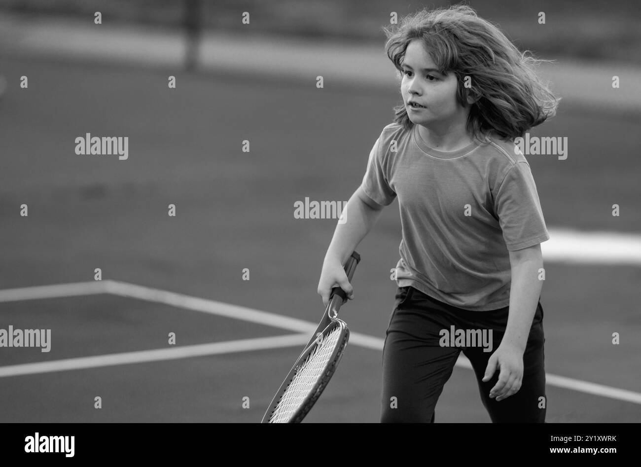 Children playing outdoor player Black and White Stock Photos & Images ...