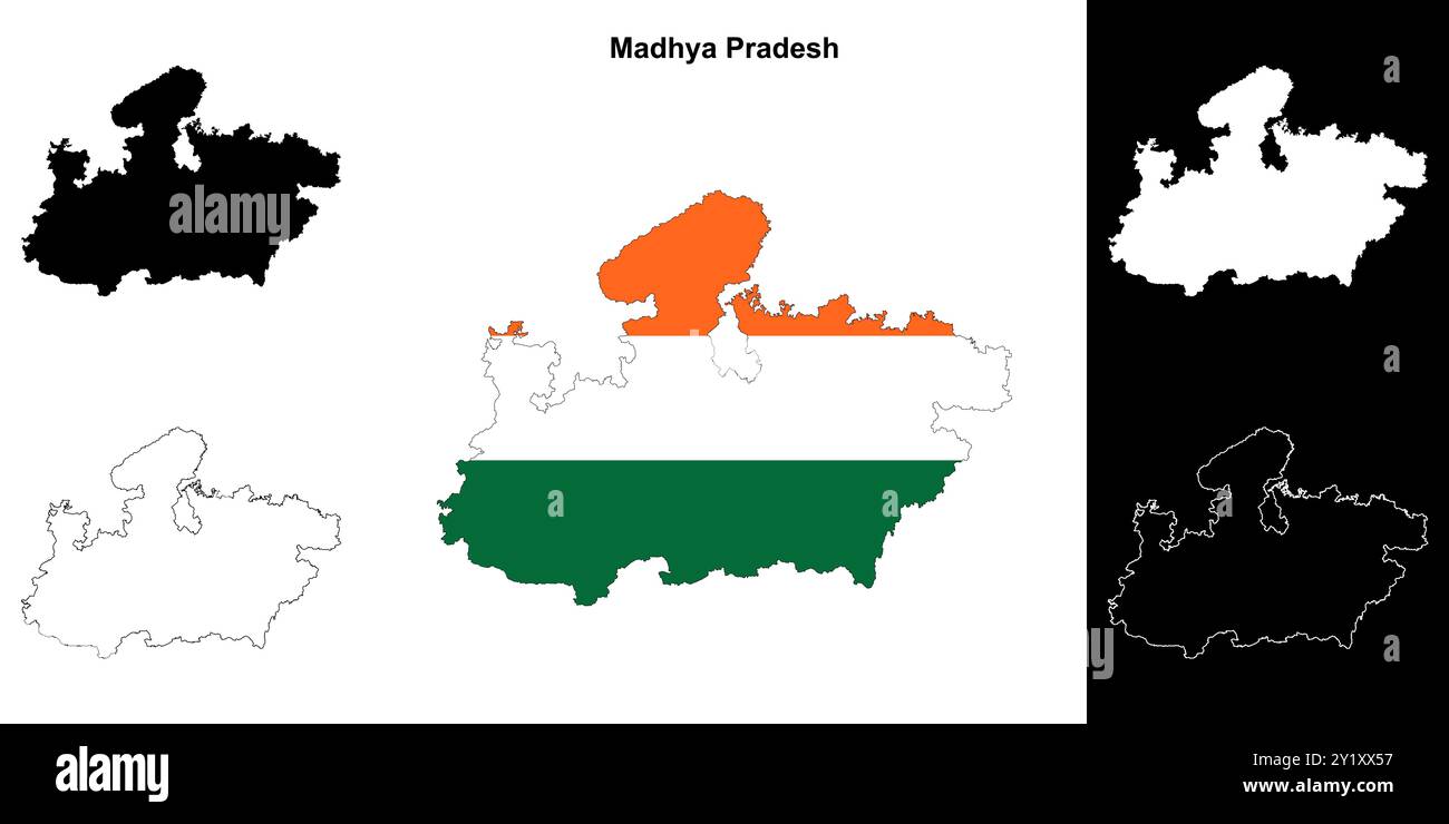 Madhya Pradesh state outline map set Stock Vector Image & Art - Alamy Madhya Pradesh state outline map set Stock Vector Image & Art - Alamy