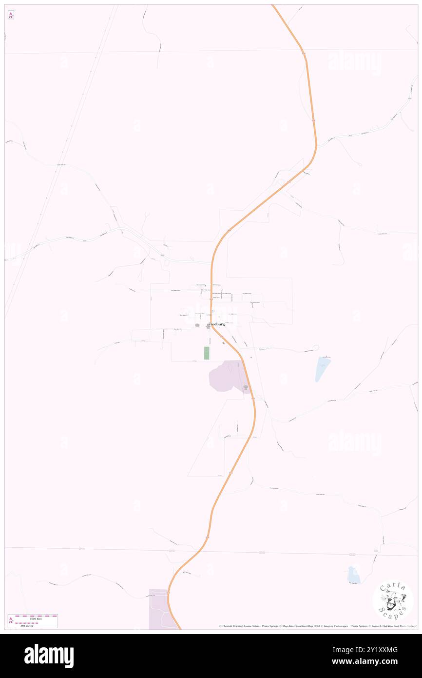 Map of freeburg missouri Cut Out Stock Images & Pictures - Alamy