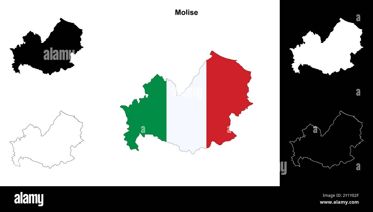 Molise eps map hi-res stock photography and images - Alamy