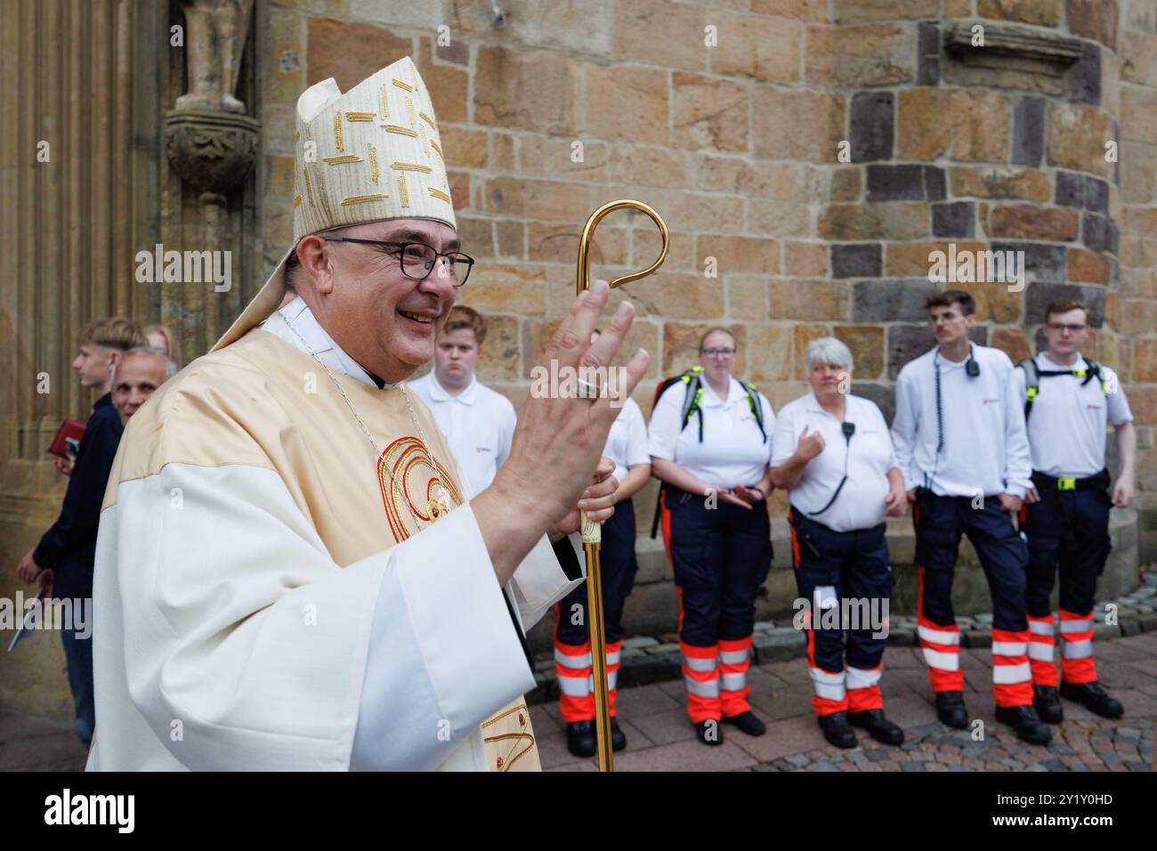 08 September 2024, Lower Saxony, Osnabrück: Bishop Dominicus Meier ...