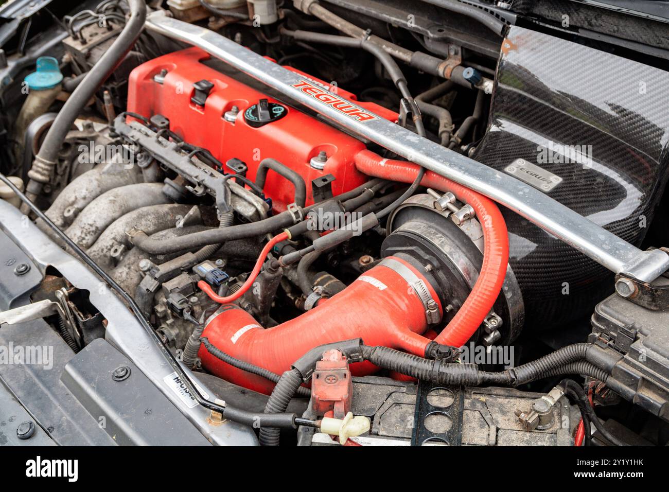 Honda Civic Type R engine. Wheels Up North 2024 Stock Photo - Alamy
