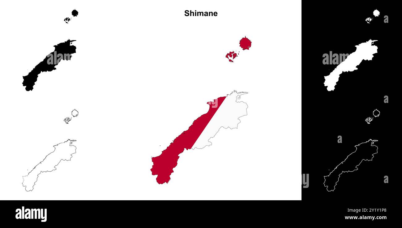 Map of shimane hi-res stock photography and images - Alamy
