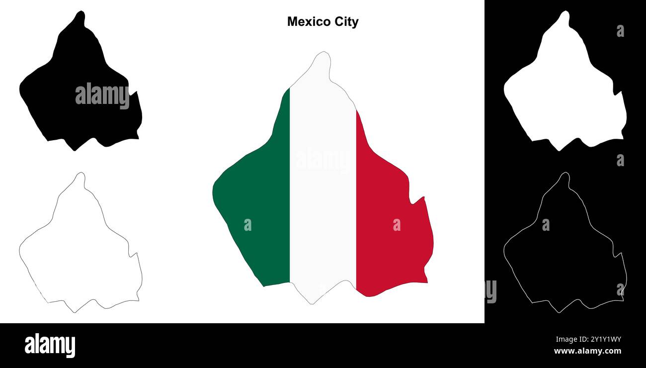 Blank mexico city map hi-res stock photography and images - Alamy
