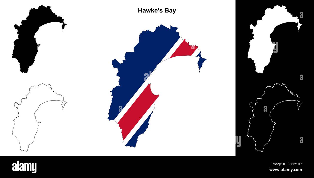 Blank bay map hi-res stock photography and images - Alamy