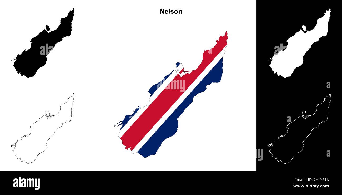 Blank nelson map hi-res stock photography and images - Alamy
