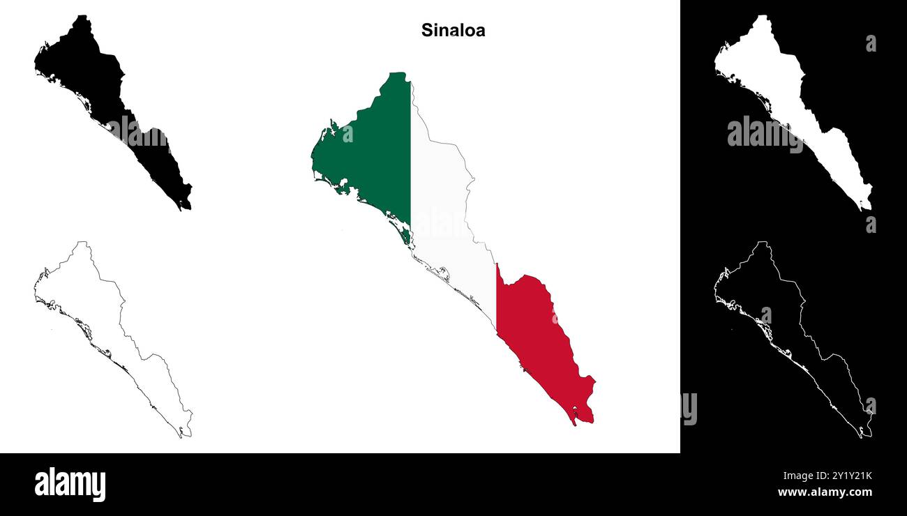 Sinaloa map hi-res stock photography and images - Alamy