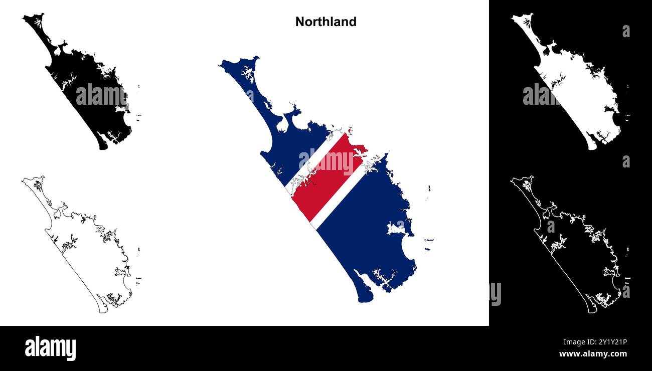 Blank new zealand map hi-res stock photography and images - Alamy