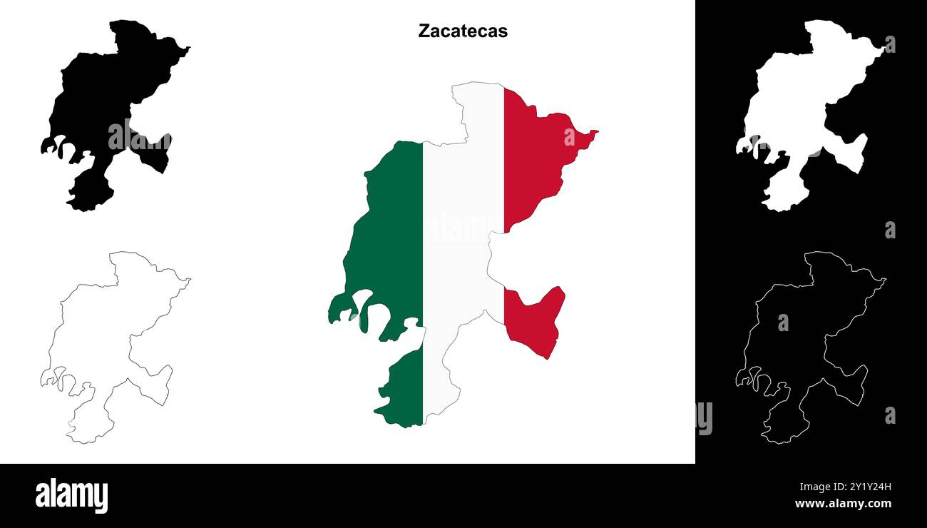 Zacatecas outline hi-res stock photography and images - Alamy