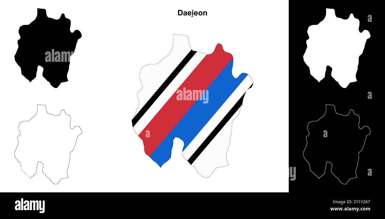 Daejeon map hi-res stock photography and images - Alamy