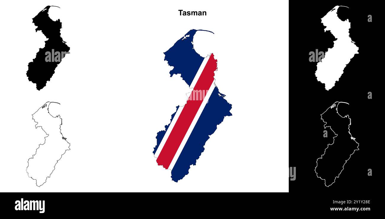 Tasman blank outline map set Stock Vector Image & Art - Alamy Tasman blank outline map set Stock Vector Image & Art - Alamy