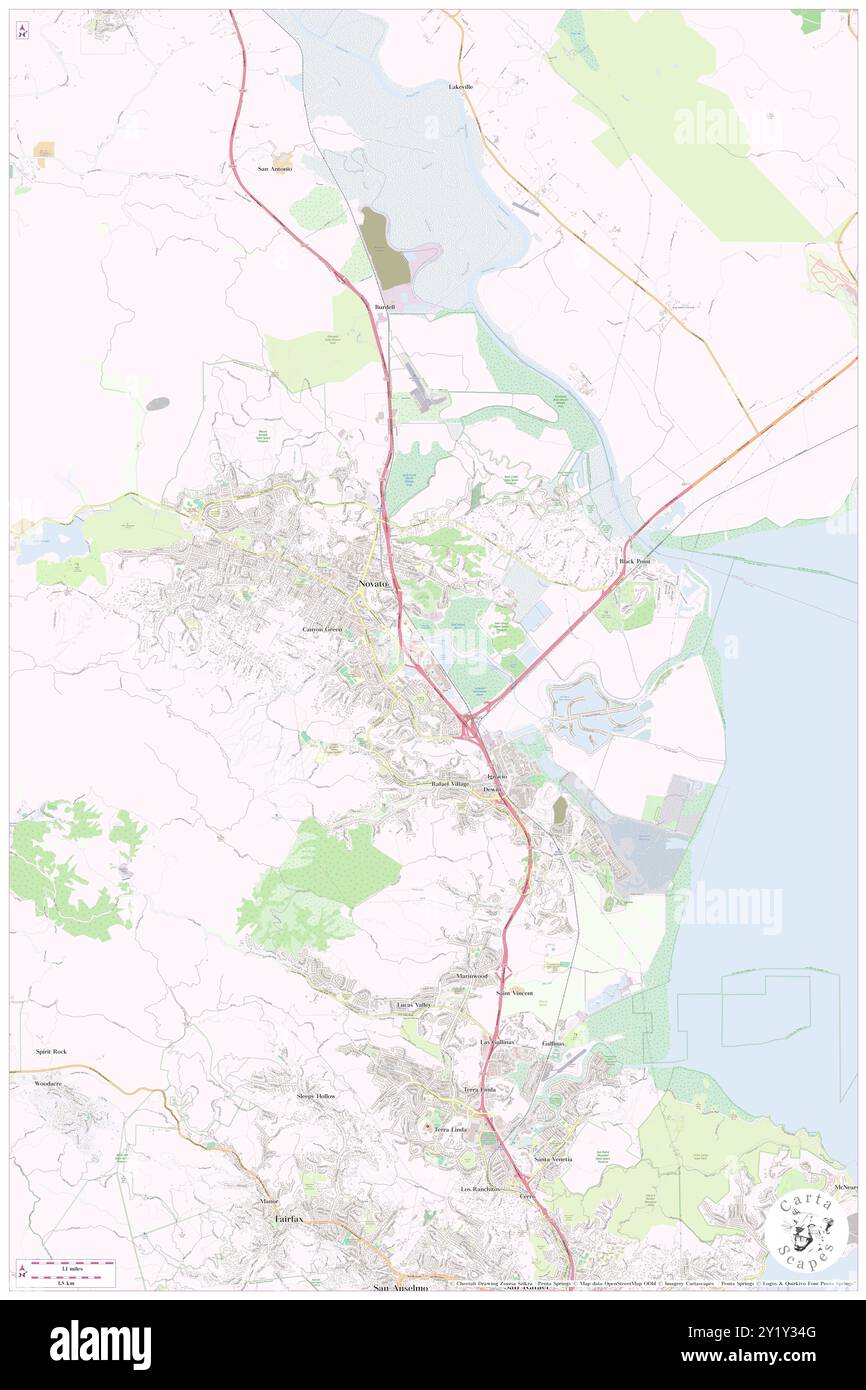 Map of novato Cut Out Stock Images & Pictures - Alamy