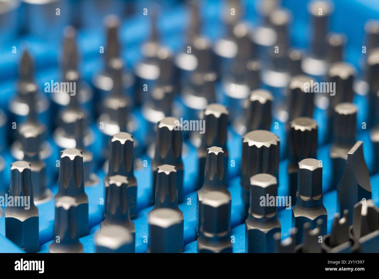 Screwdriver bits set, close up Stock Photo - Alamy
