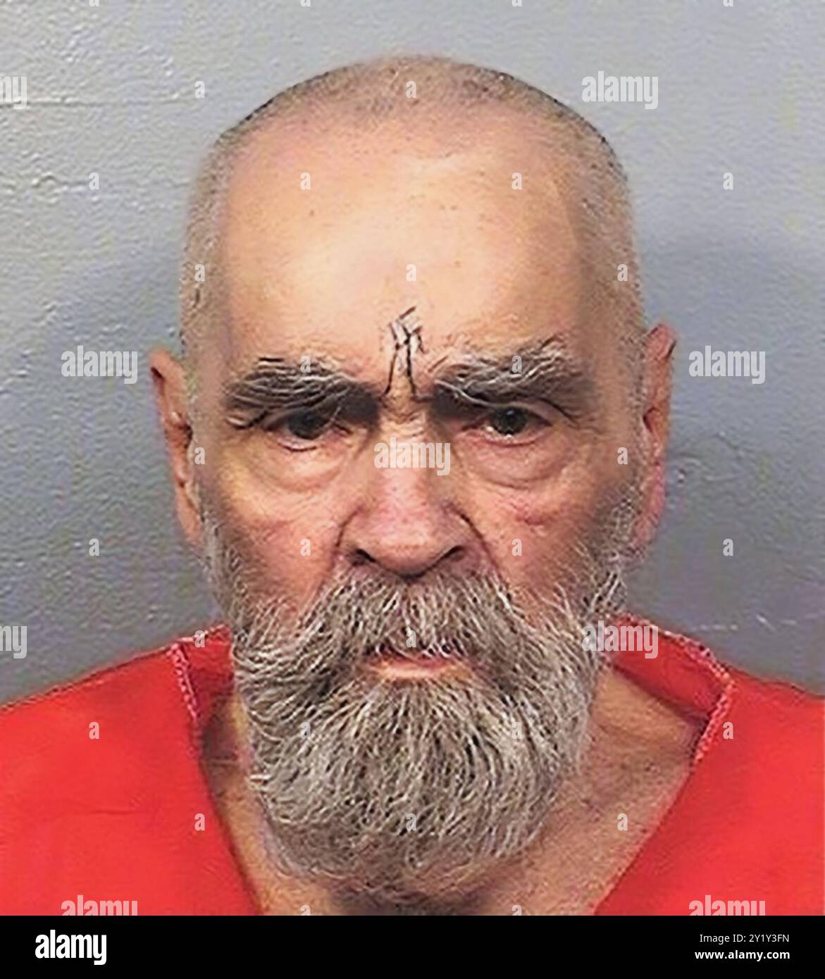 Charles Manson mugshot, 83 years old, 2017 - photo by California ...