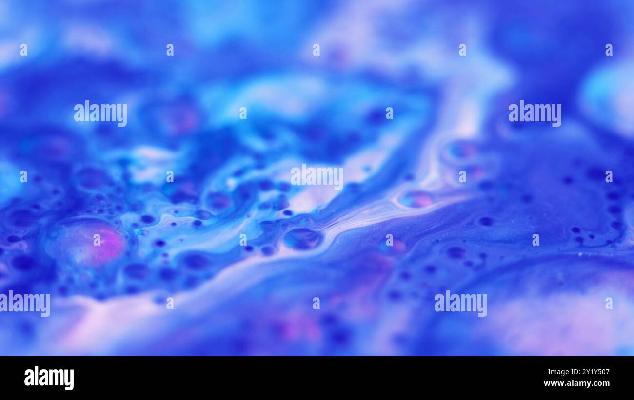 Paint bubbles. Foam texture. Blur purple blue white color sparkling ...
