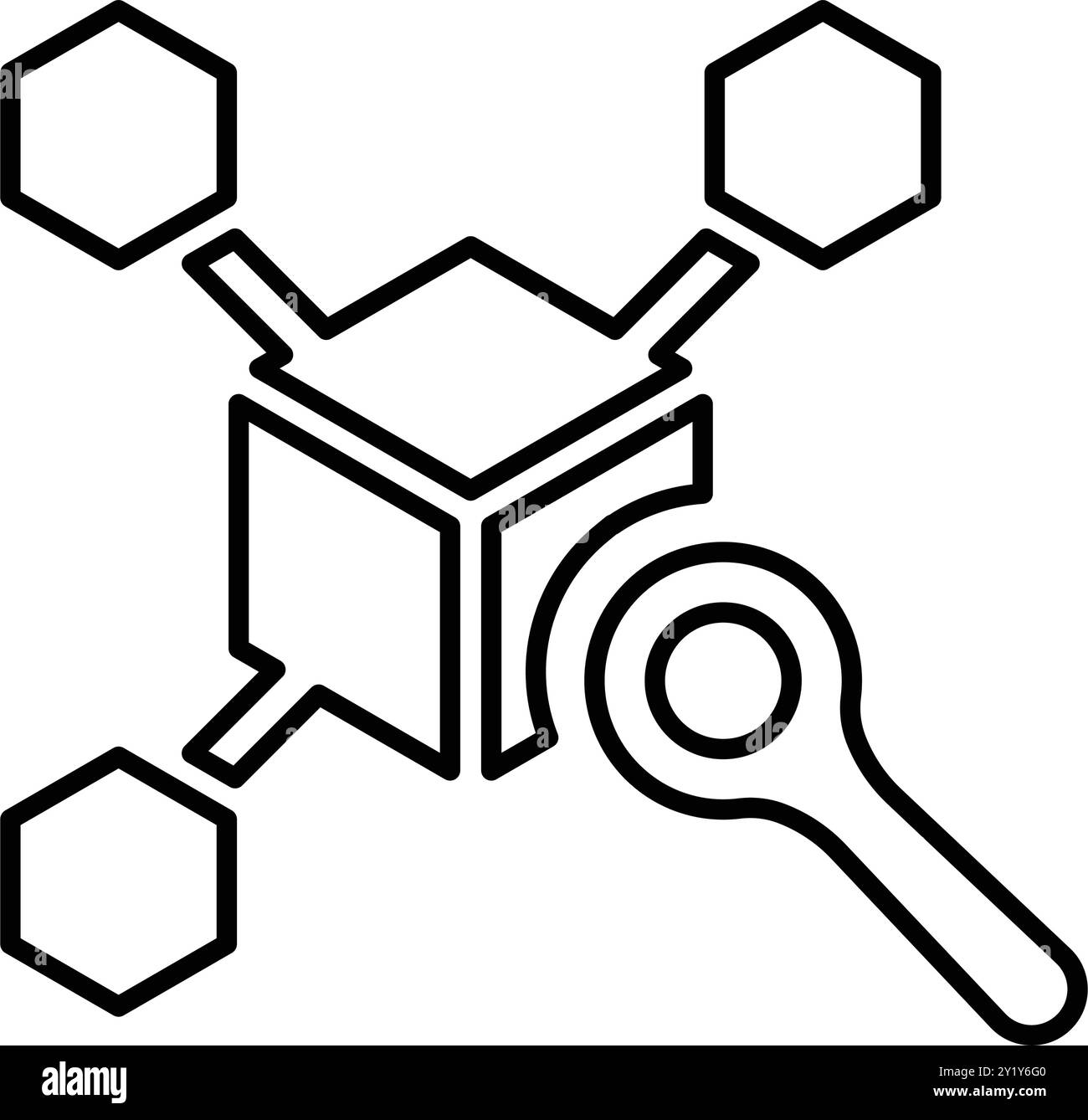 Analytical, olap, big data icon. Commercial use, printed files and ...