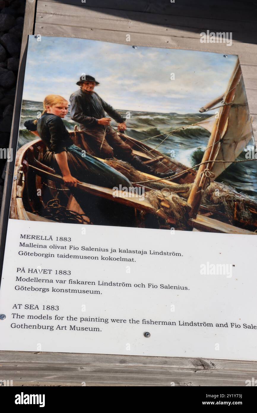 Artist Albert Edelfelts famous painting with the names of his models at ...