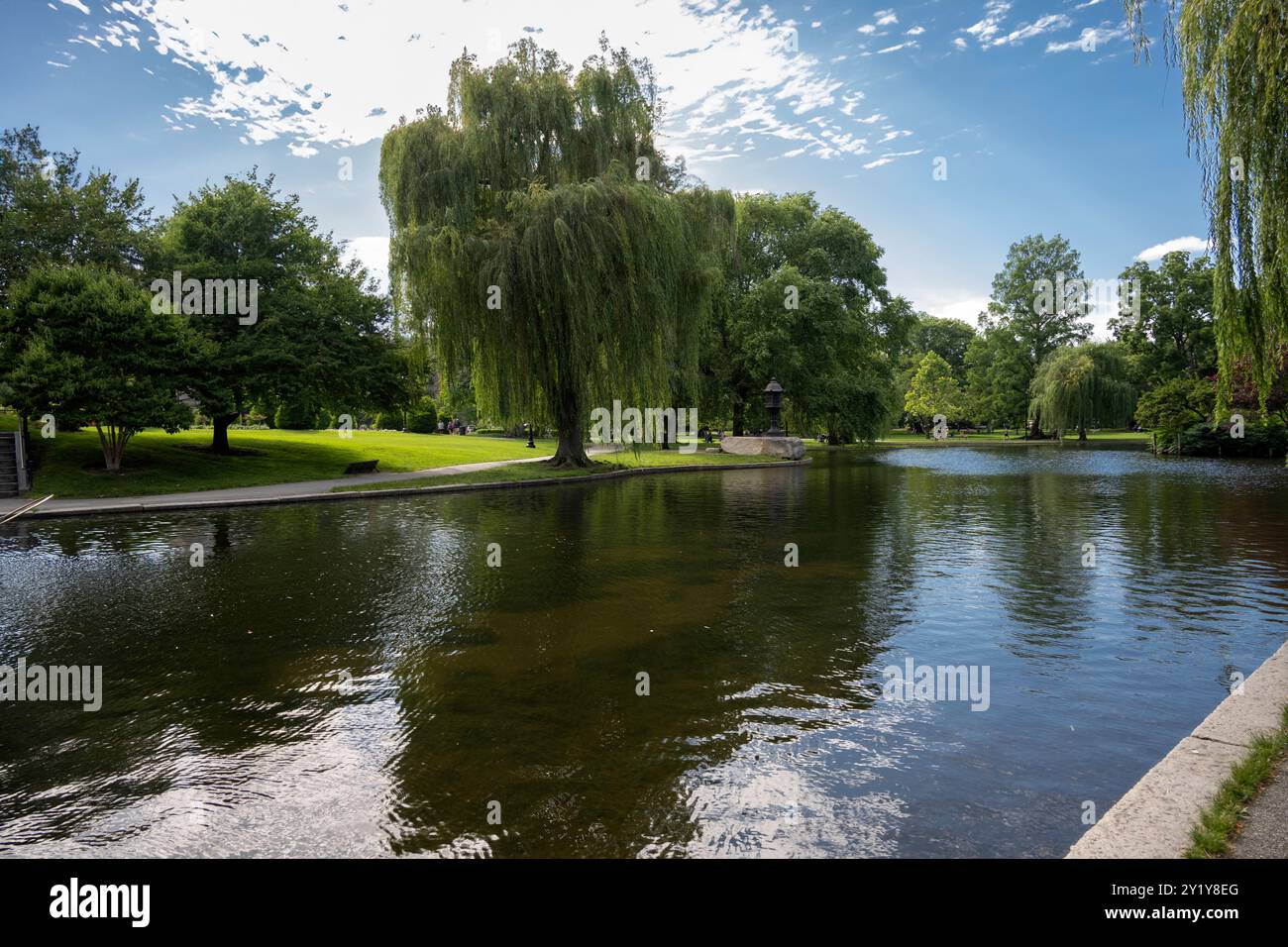 The Lagoon is a small lake in the Boston Common which is a public park ...