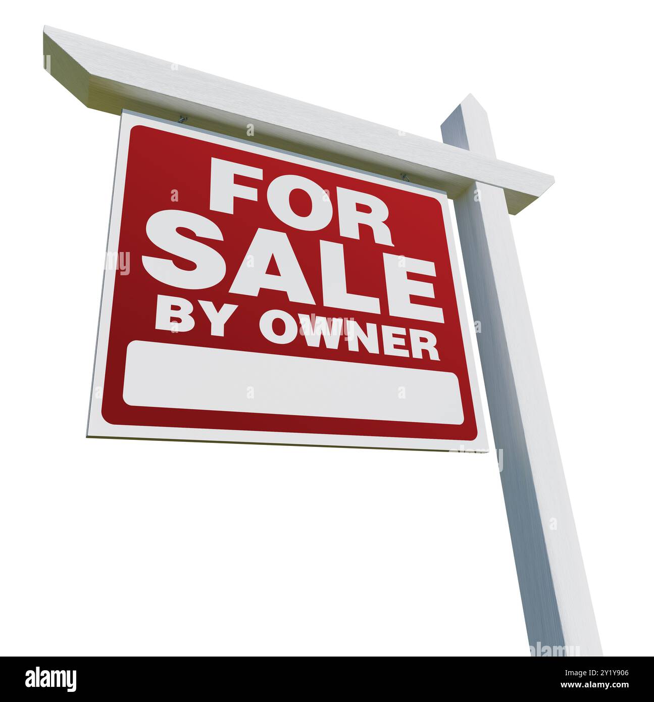 Blank Real Estate Sign. Transparent PNG Stock Photo - Alamy